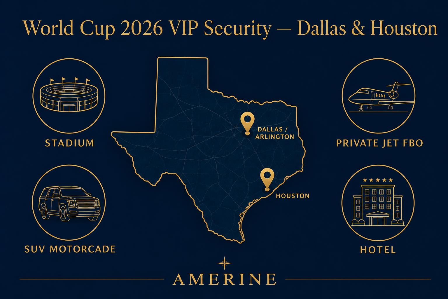 World Cup 2026 VIP Security in Dallas & Houston | AMERINE